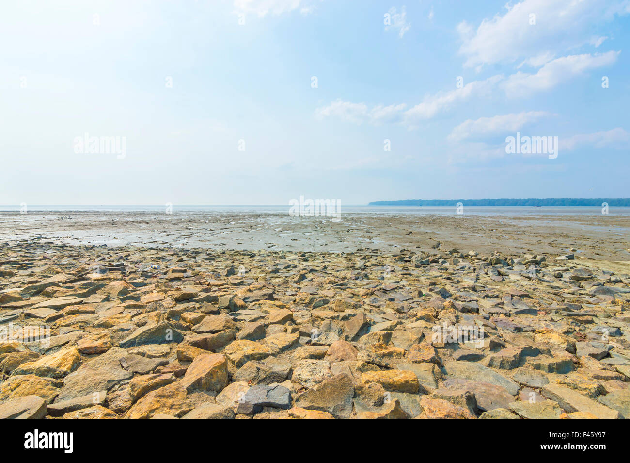 Beach stone wall Stock Photo - Alamy