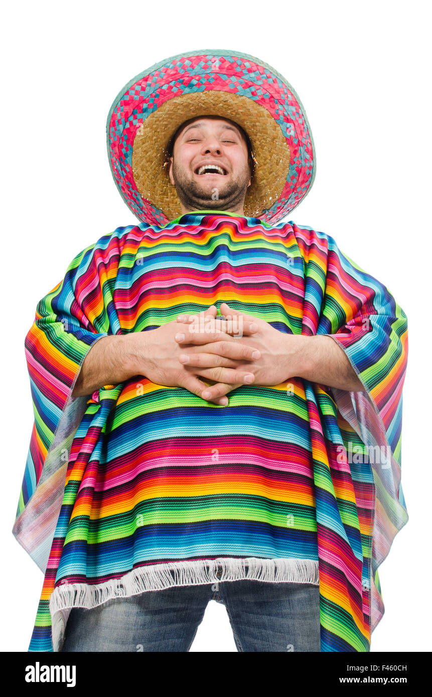 Funny mexican isolated on white Stock Photo - Alamy