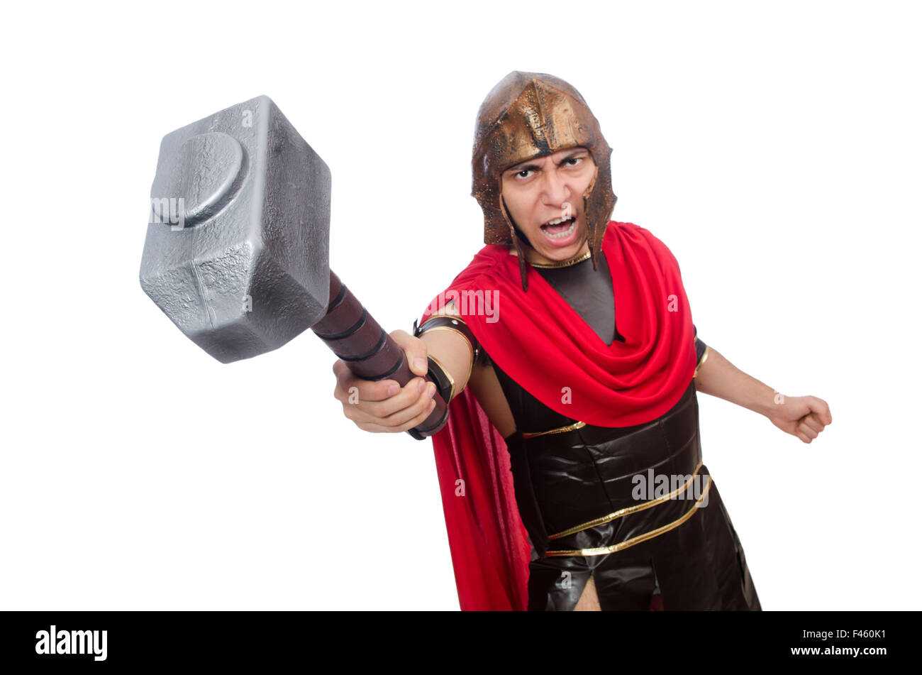 Gladiator isolated on white Stock Photo - Alamy