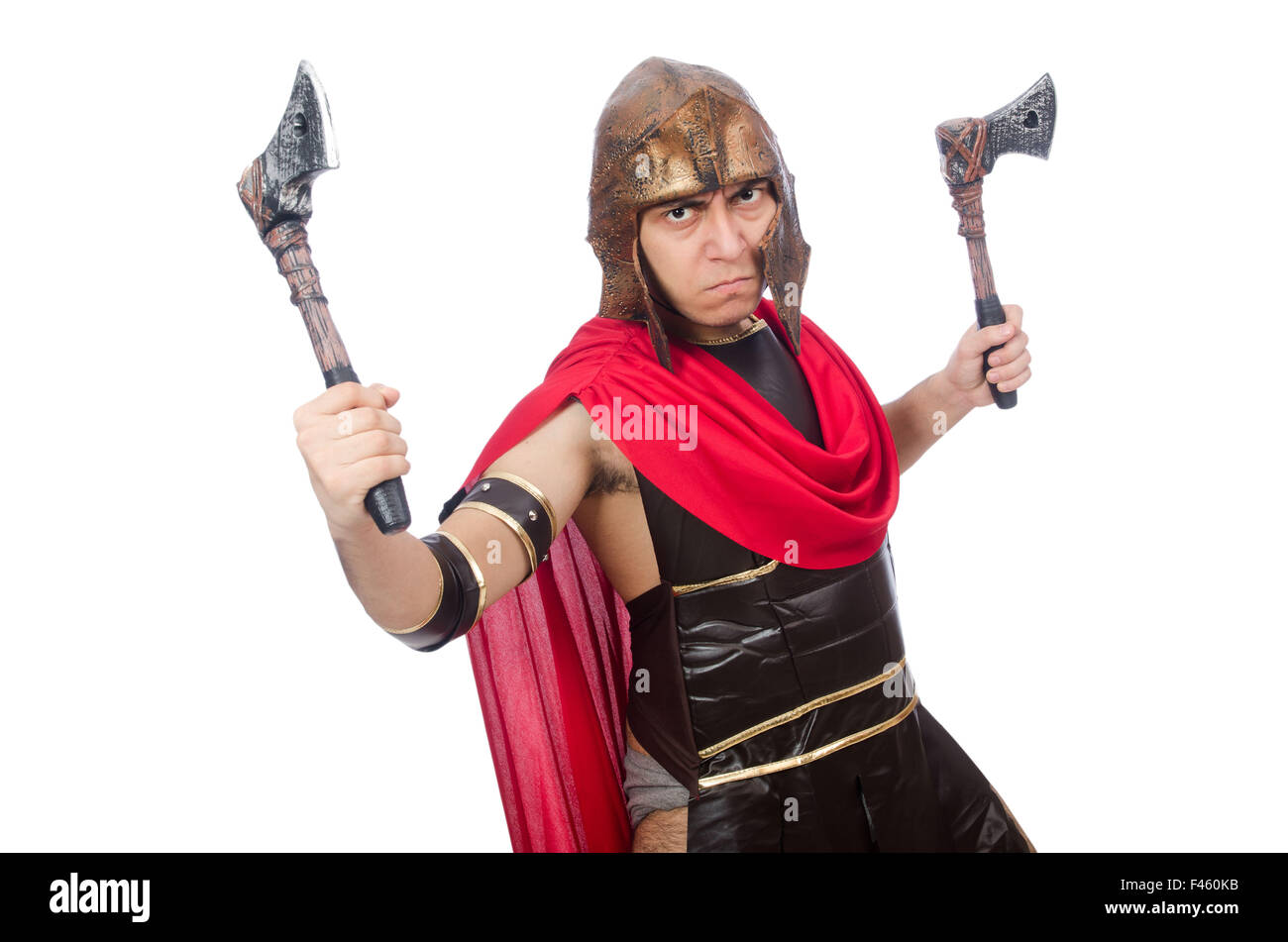 Gladiator with ax isolated on white Stock Photo - Alamy Gladiator with ax isolated on white Stock Photo - Alamy