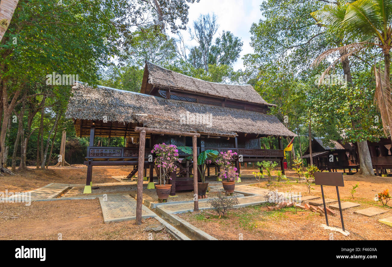 Traditional wooden house at Malaysia Stock Photo - Alamy