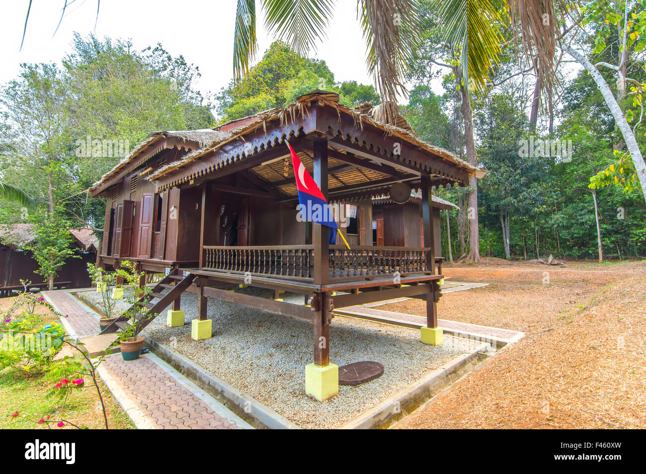 Traditional wooden house at Malaysia Stock Photo - Alamy