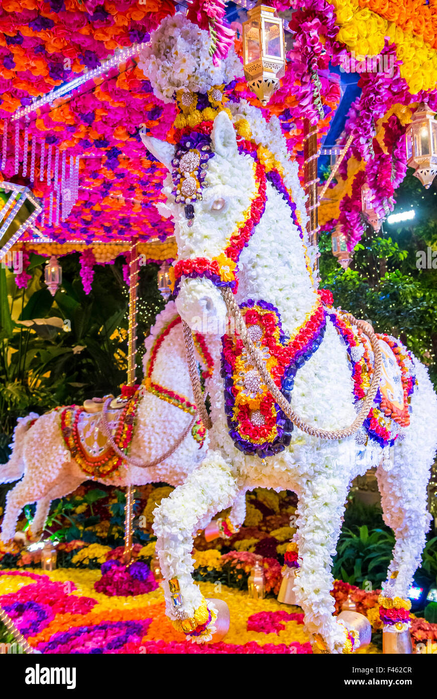 Flowers installation wynn hotel casino hi-res stock photography and ...