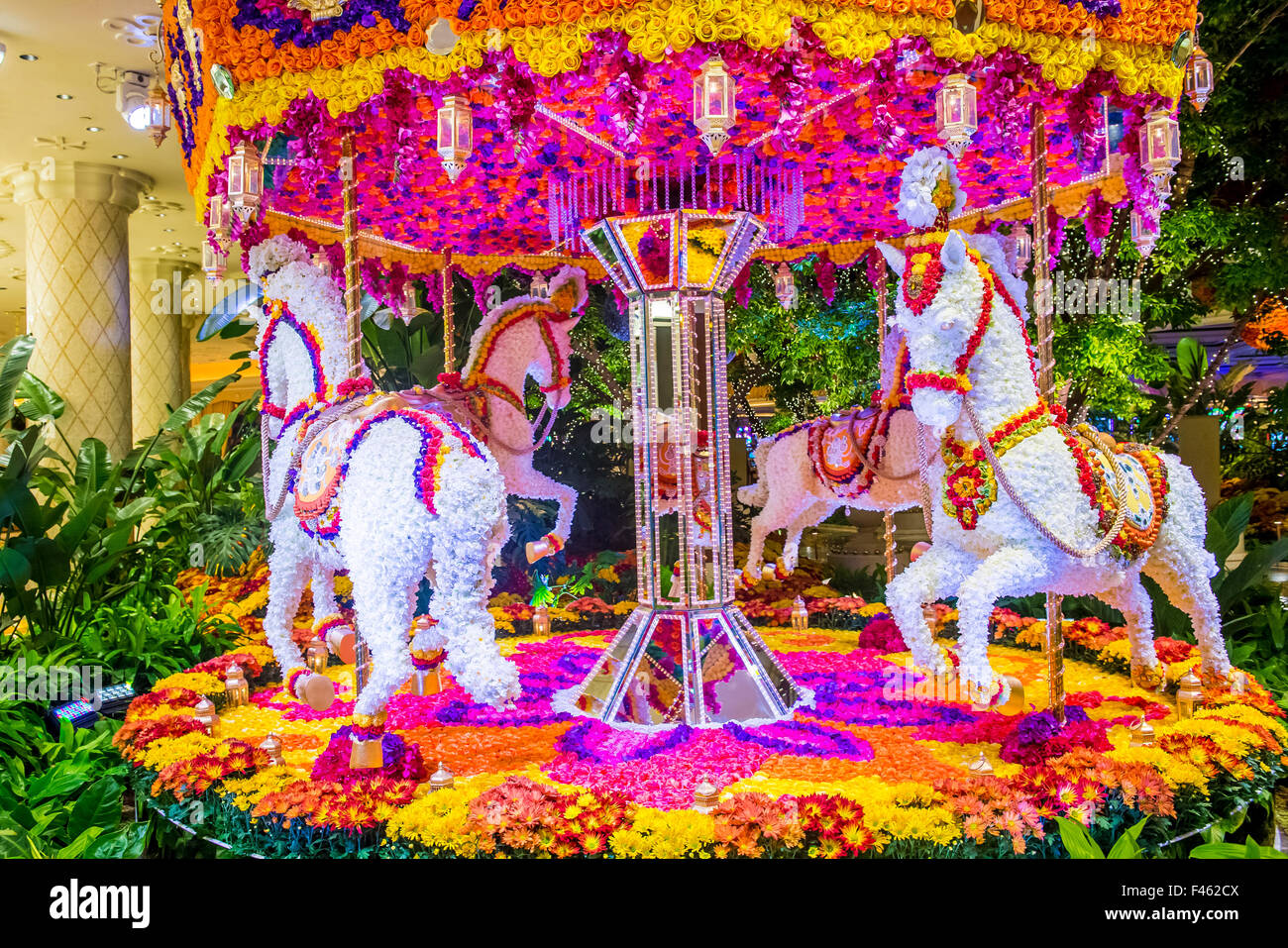 Flowers installation wynn hotel casino hi-res stock photography and ...