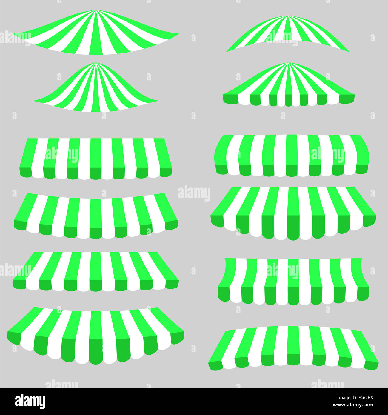Green White Tents Stock Photo - Alamy