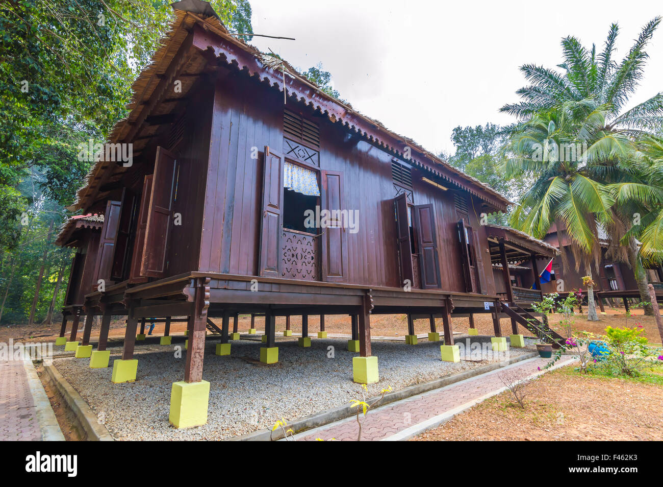 Traditional wooden house at Malaysia Stock Photo - Alamy