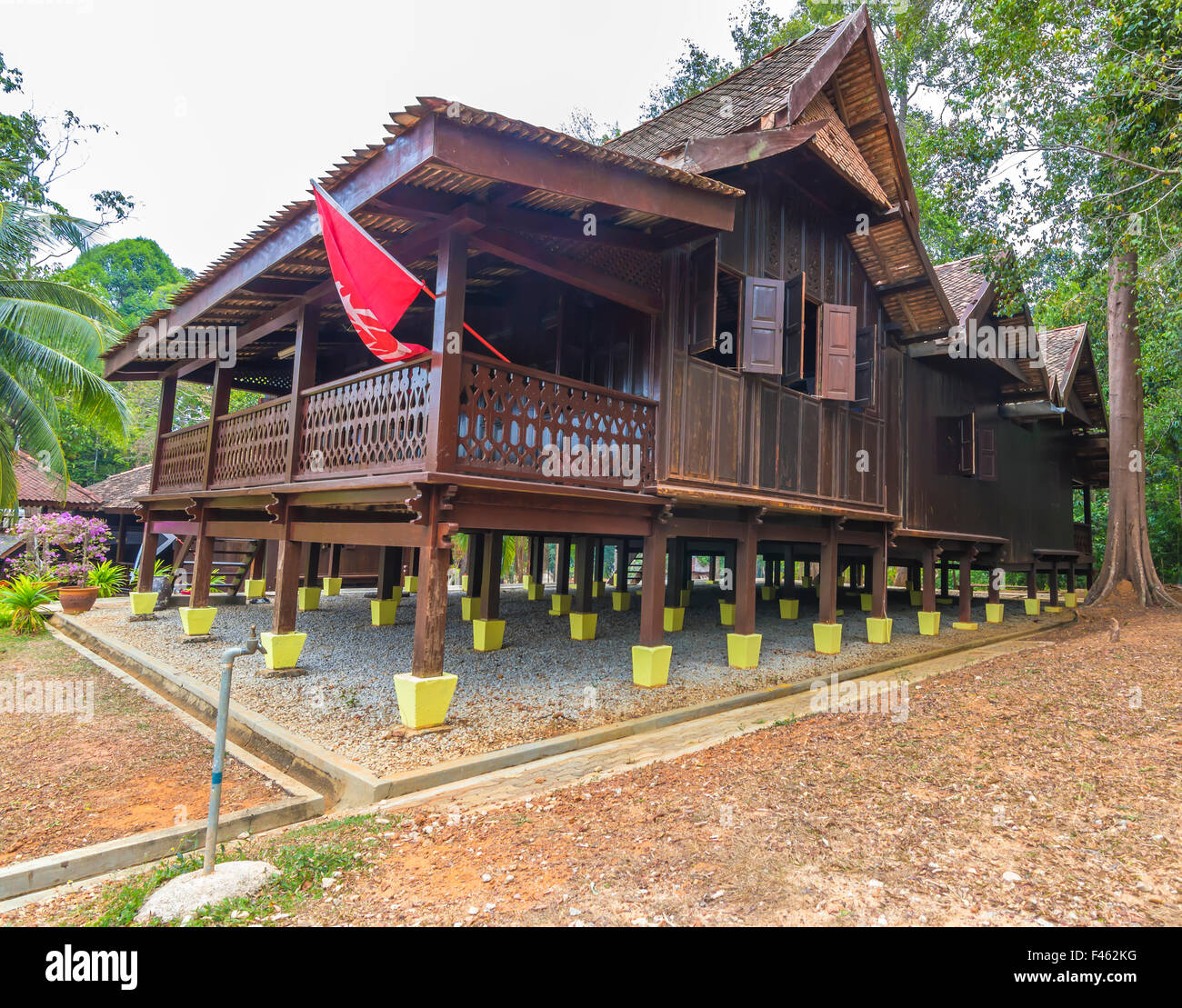 Traditional wooden house at Malaysia Stock Photo - Alamy