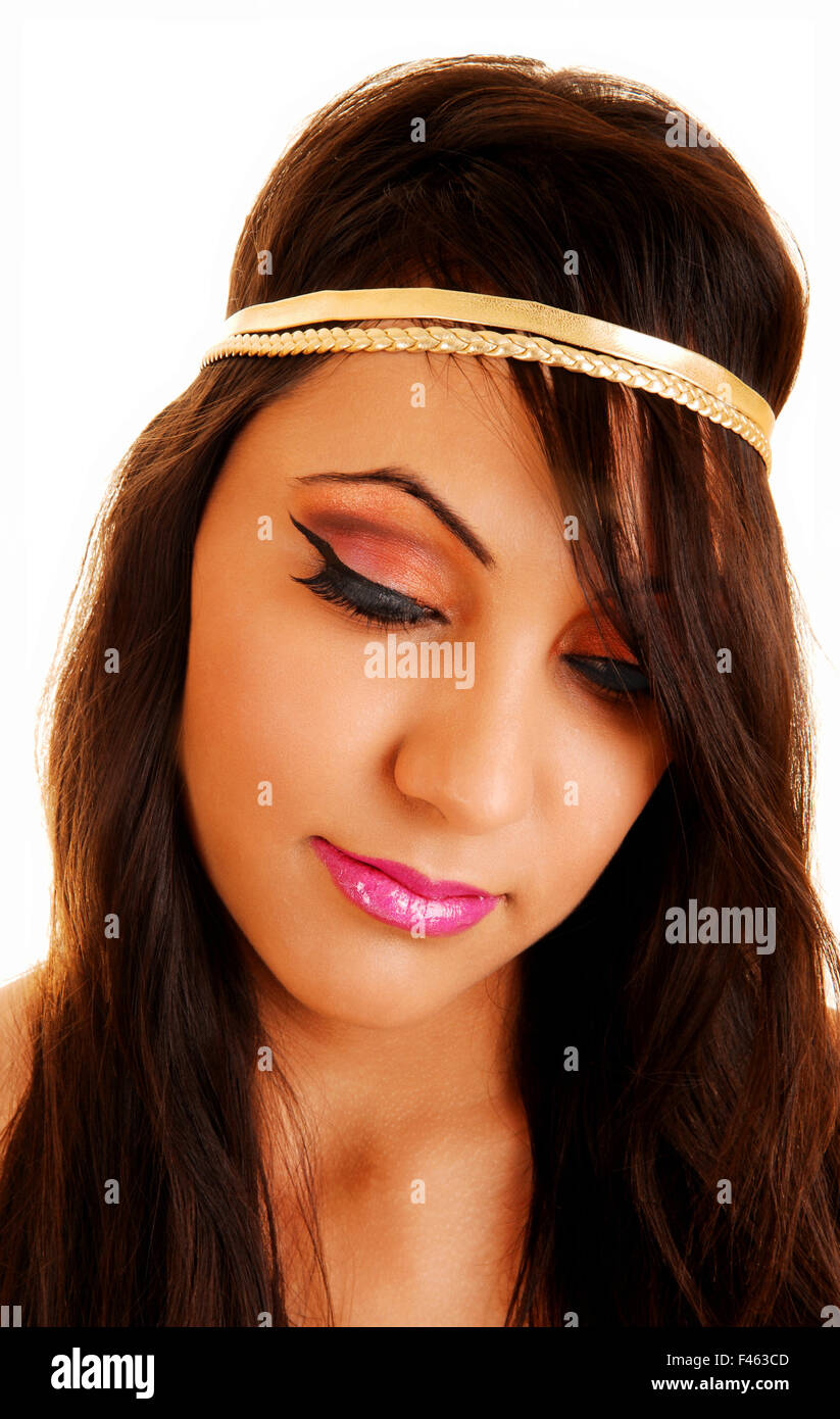 Portrait of dreaming girl Stock Photo - Alamy