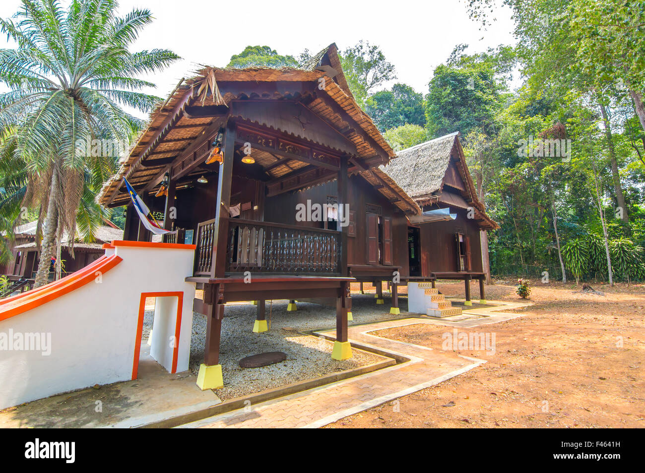 Traditional malay wooden house Stock Photo - Alamy