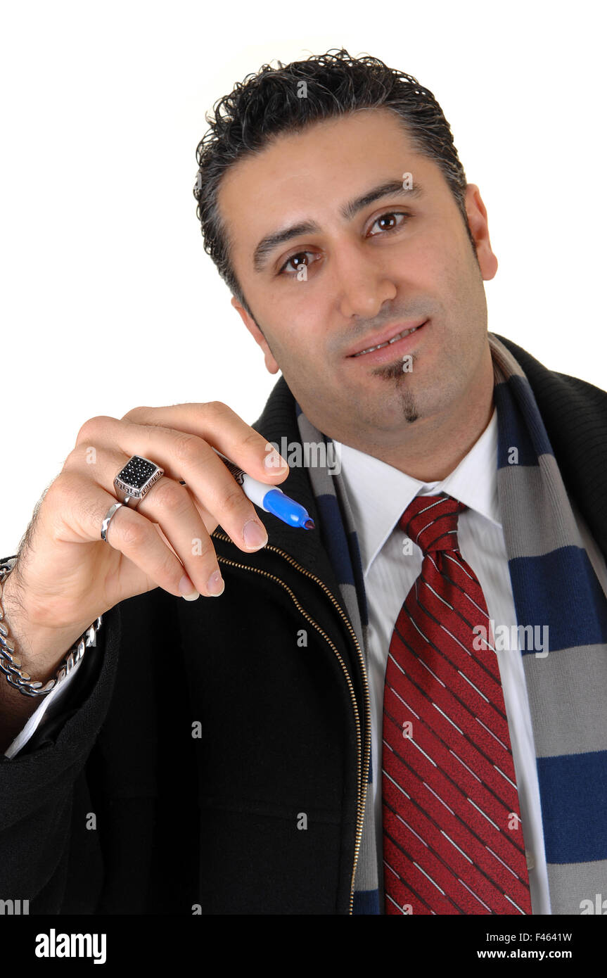 Smiling business people marker hi-res stock photography and images - Alamy