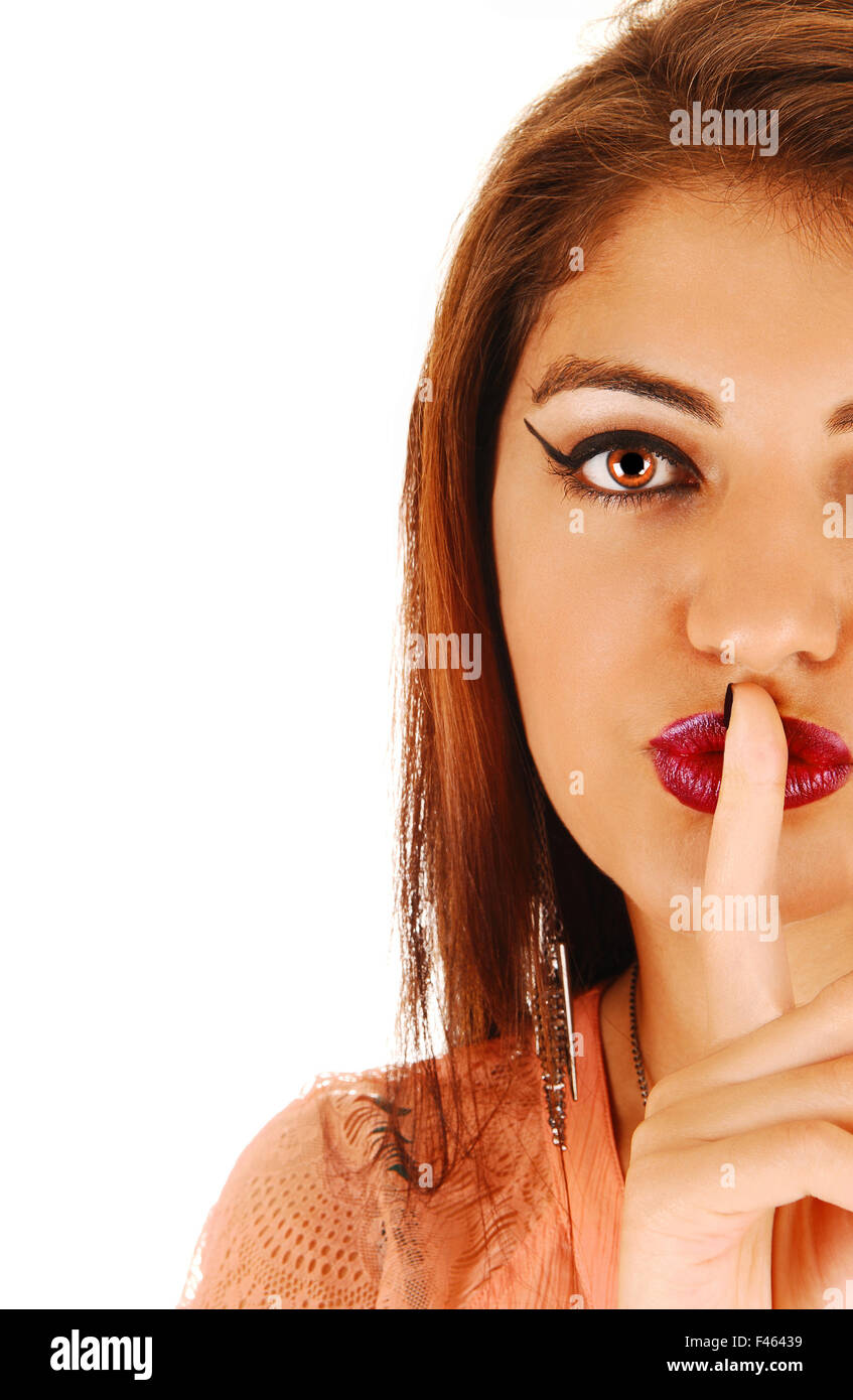 Half girls face Stock Photo - Alamy