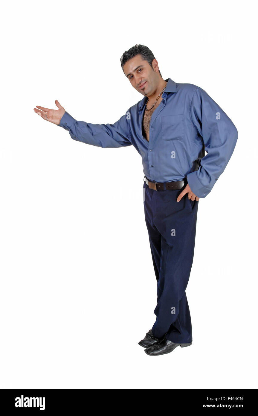 Man showing the way Stock Photo - Alamy