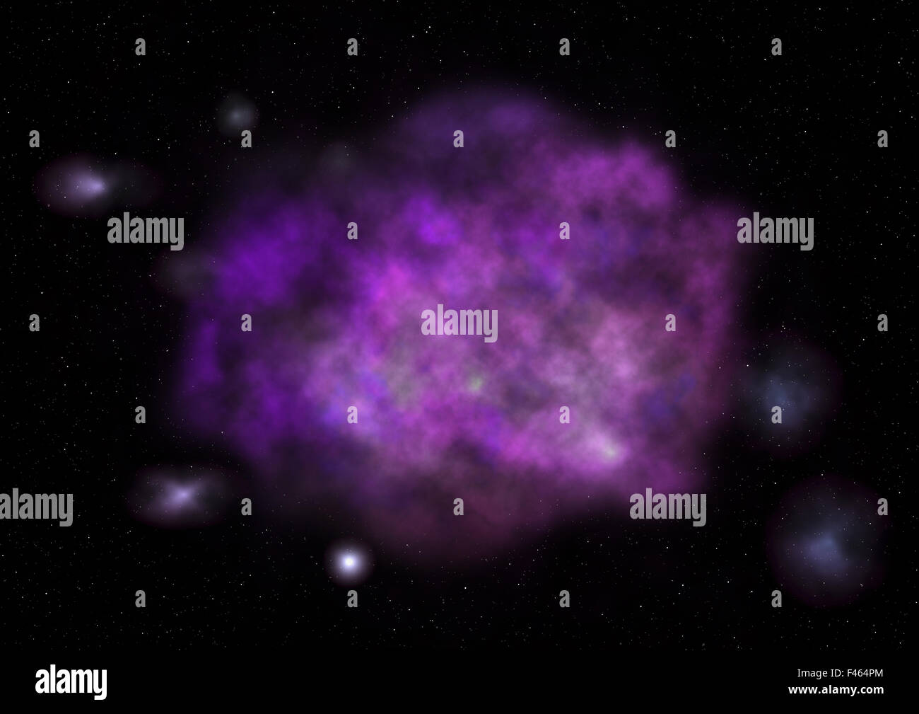 Star field in space and a nebulae Stock Photo - Alamy