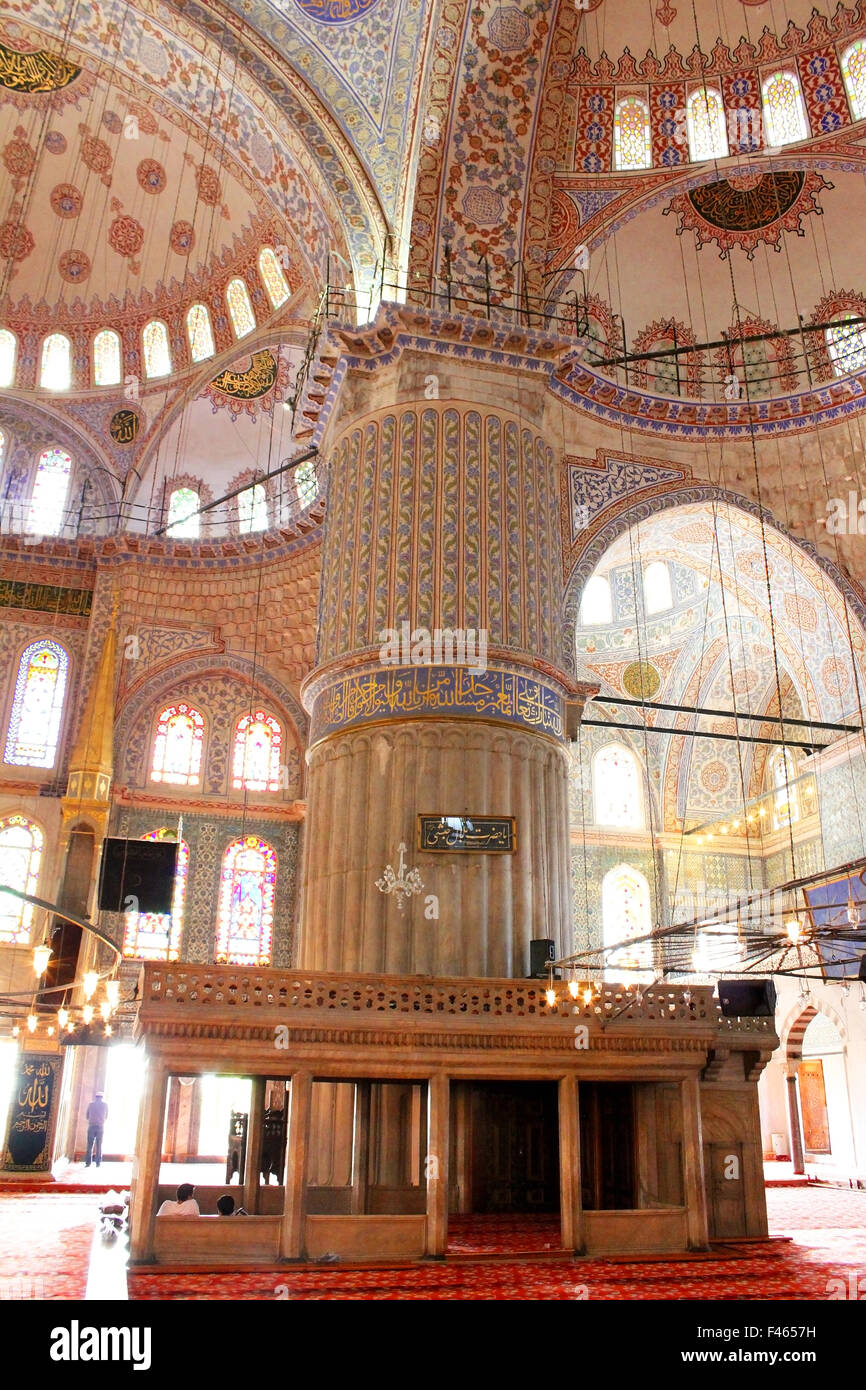 Inside the mosque, Istanbul Stock Photo - Alamy