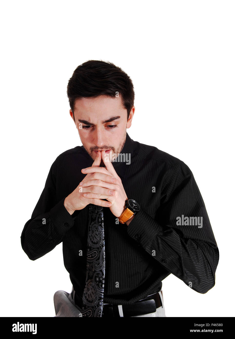 Corporate man thinking hi-res stock photography and images - Alamy