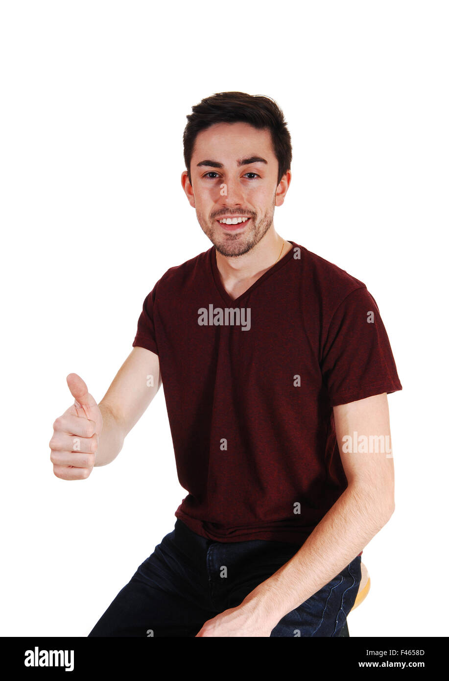 Man pointing finger Stock Photo - Alamy