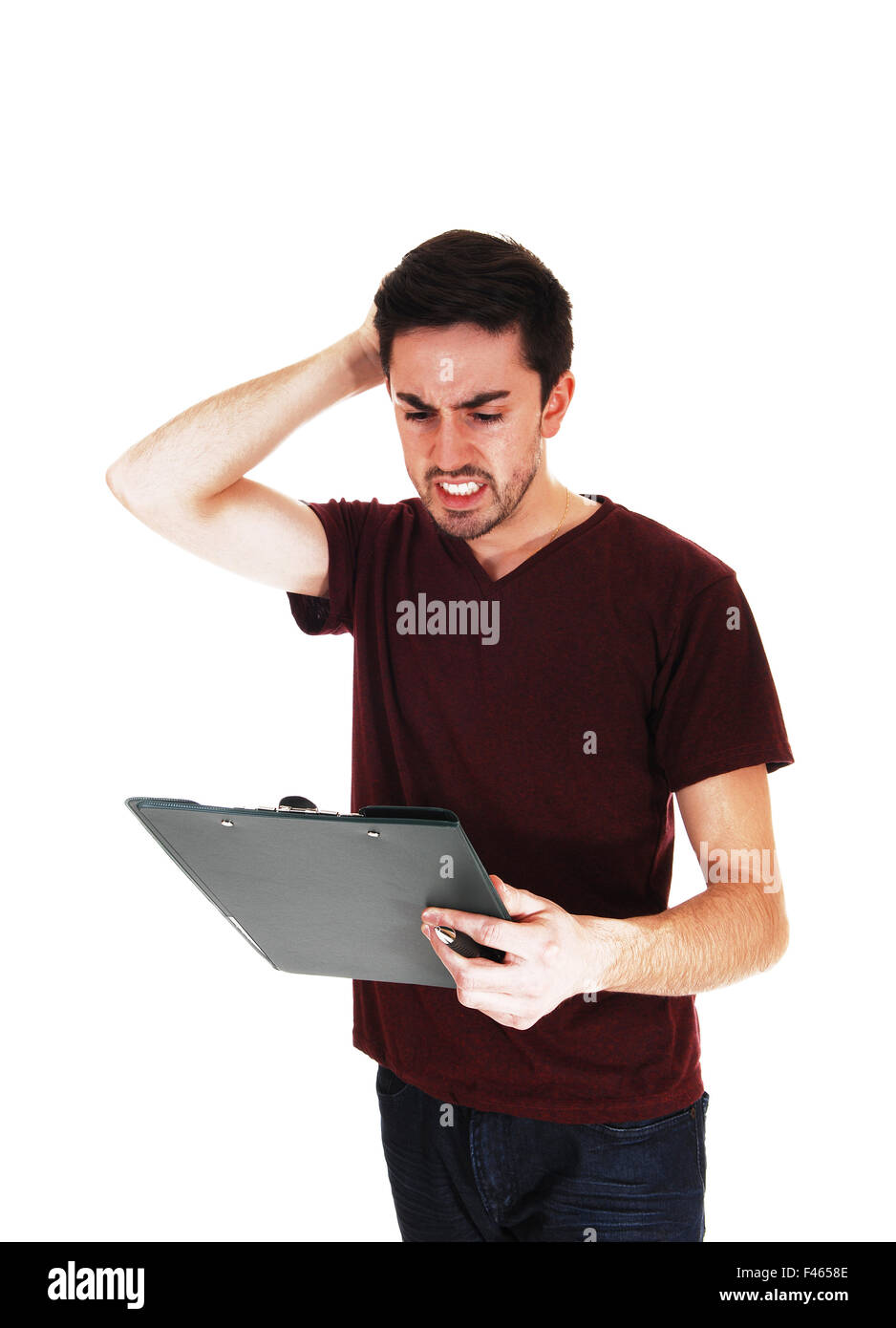 Angry young man Stock Photo - Alamy
