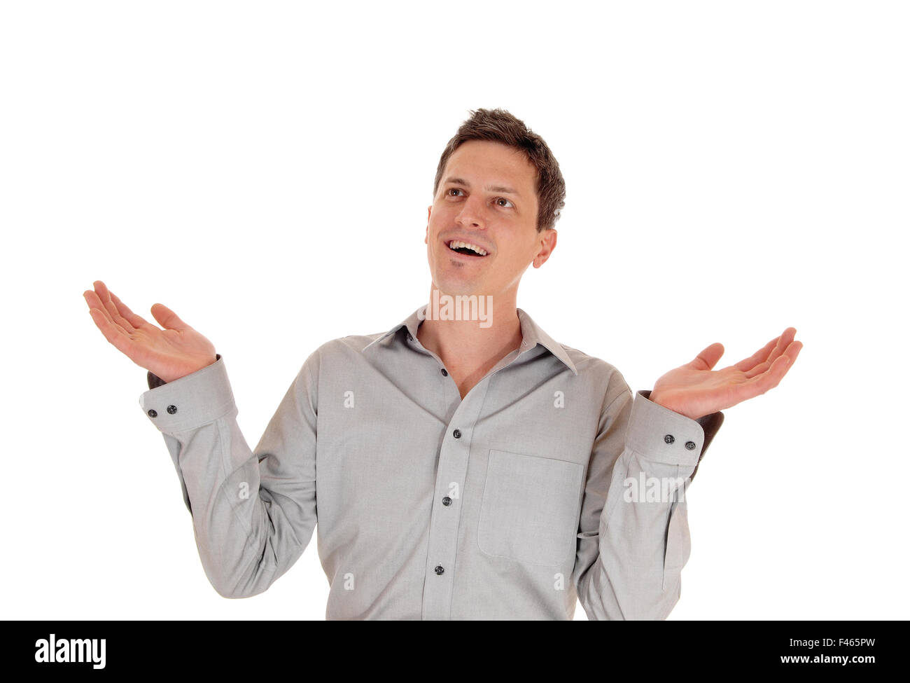 Male serious smiling model hi-res stock photography and images - Alamy