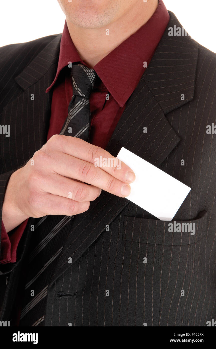 Business card man hi-res stock photography and images - Alamy