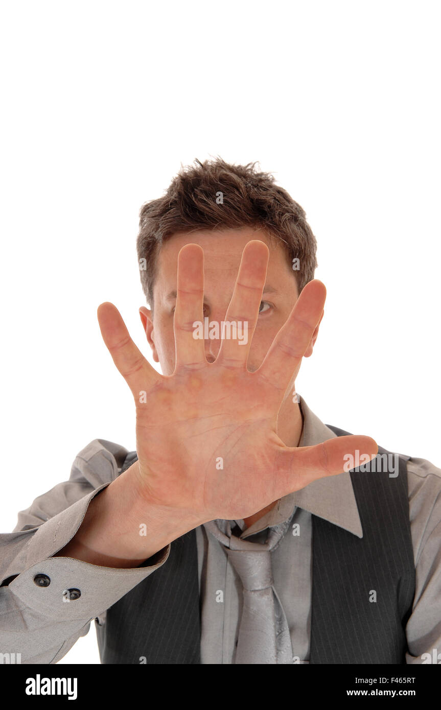 Human face hand hi-res stock photography and images - Alamy