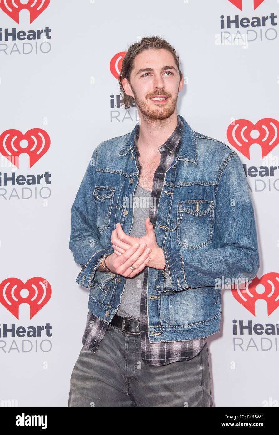 Singer Hozier attends the 2015 iHeartRadio Music Festival at MGM Grand ...