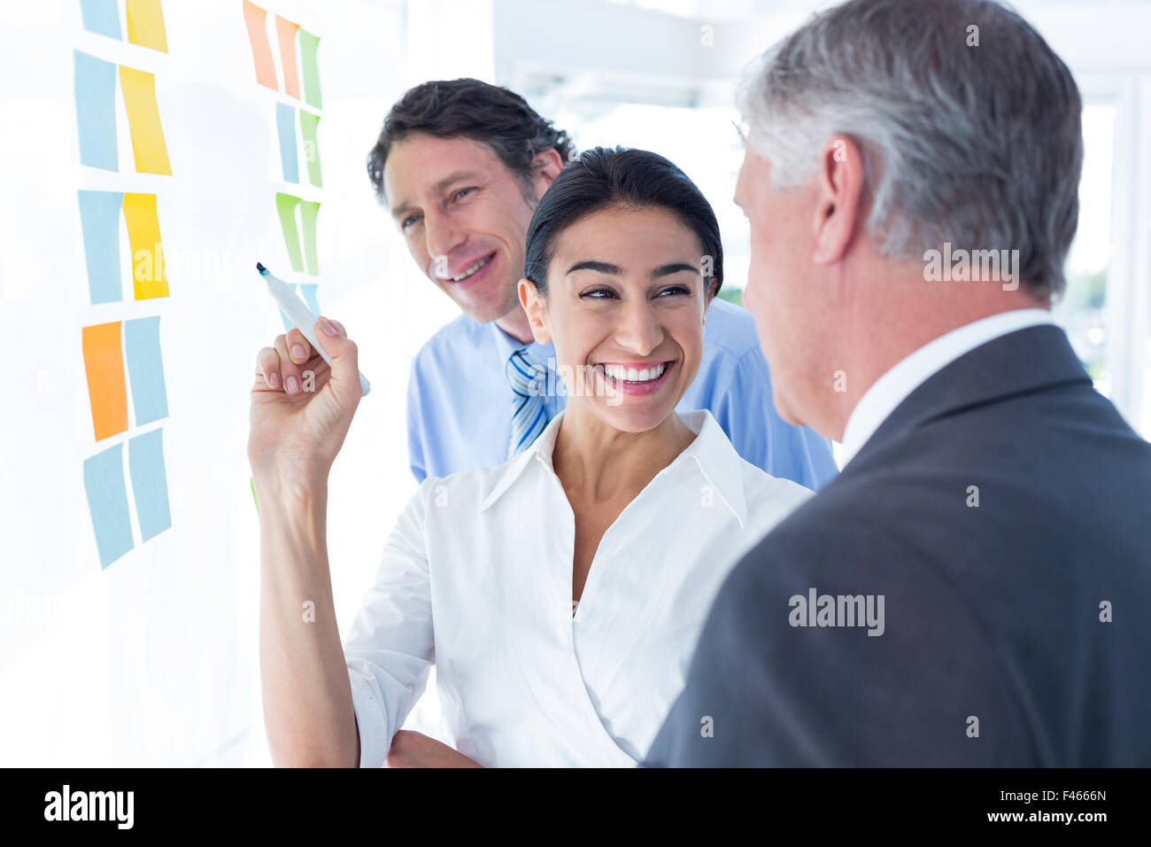 Business people brainstorming together Stock Photo - Alamy