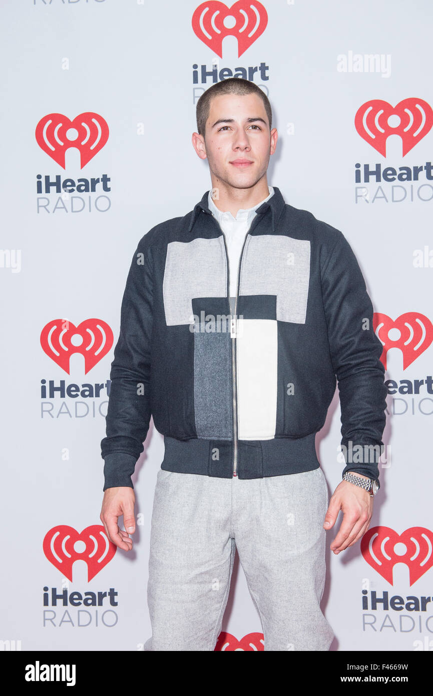 Singer Nick Jonas attends the 2015 iHeartRadio Music Festival at MGM ...