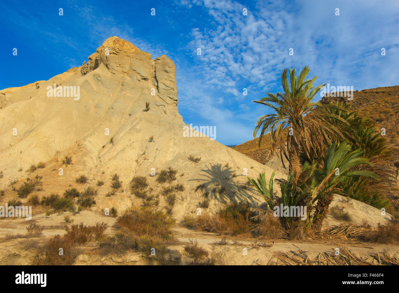 Tabernas Desert Natural Park, Tabernas, Almeria Province, Andalusia ...