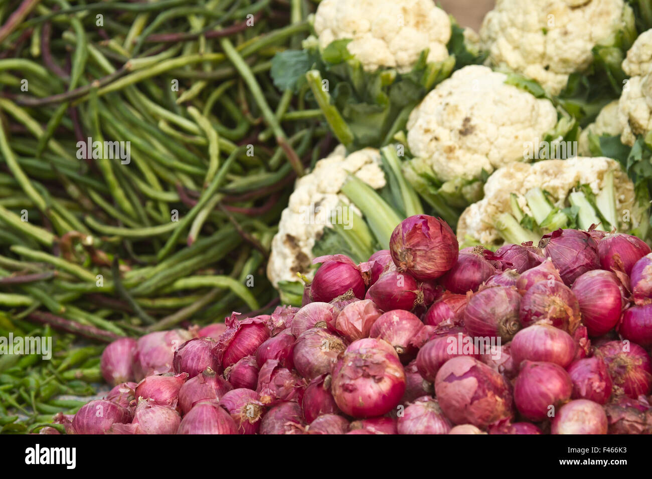 vegetables in nepali food market Stock Photo - Alamy
