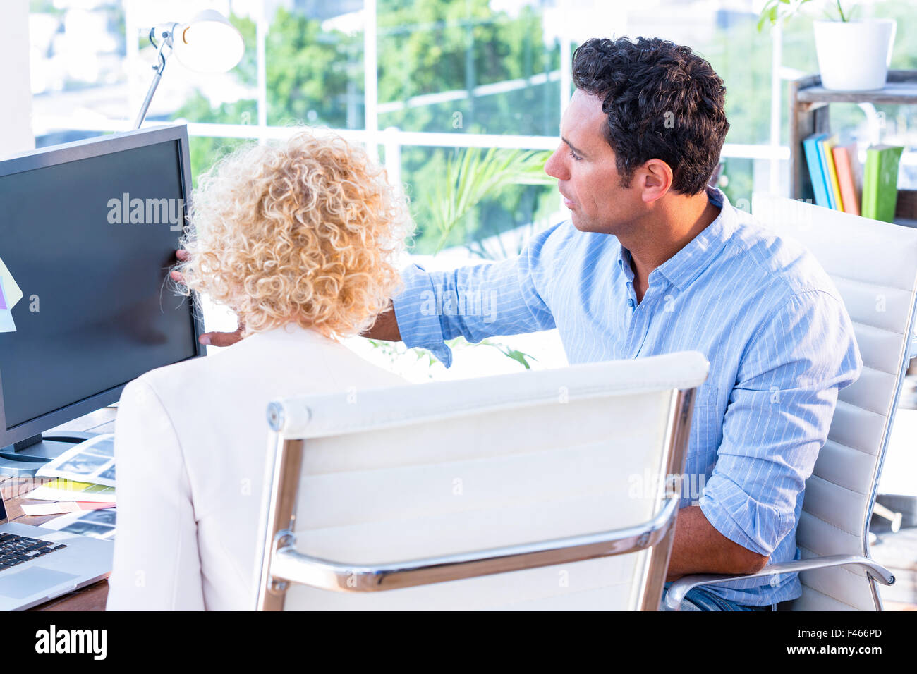 Creative business partners working together Stock Photo - Alamy