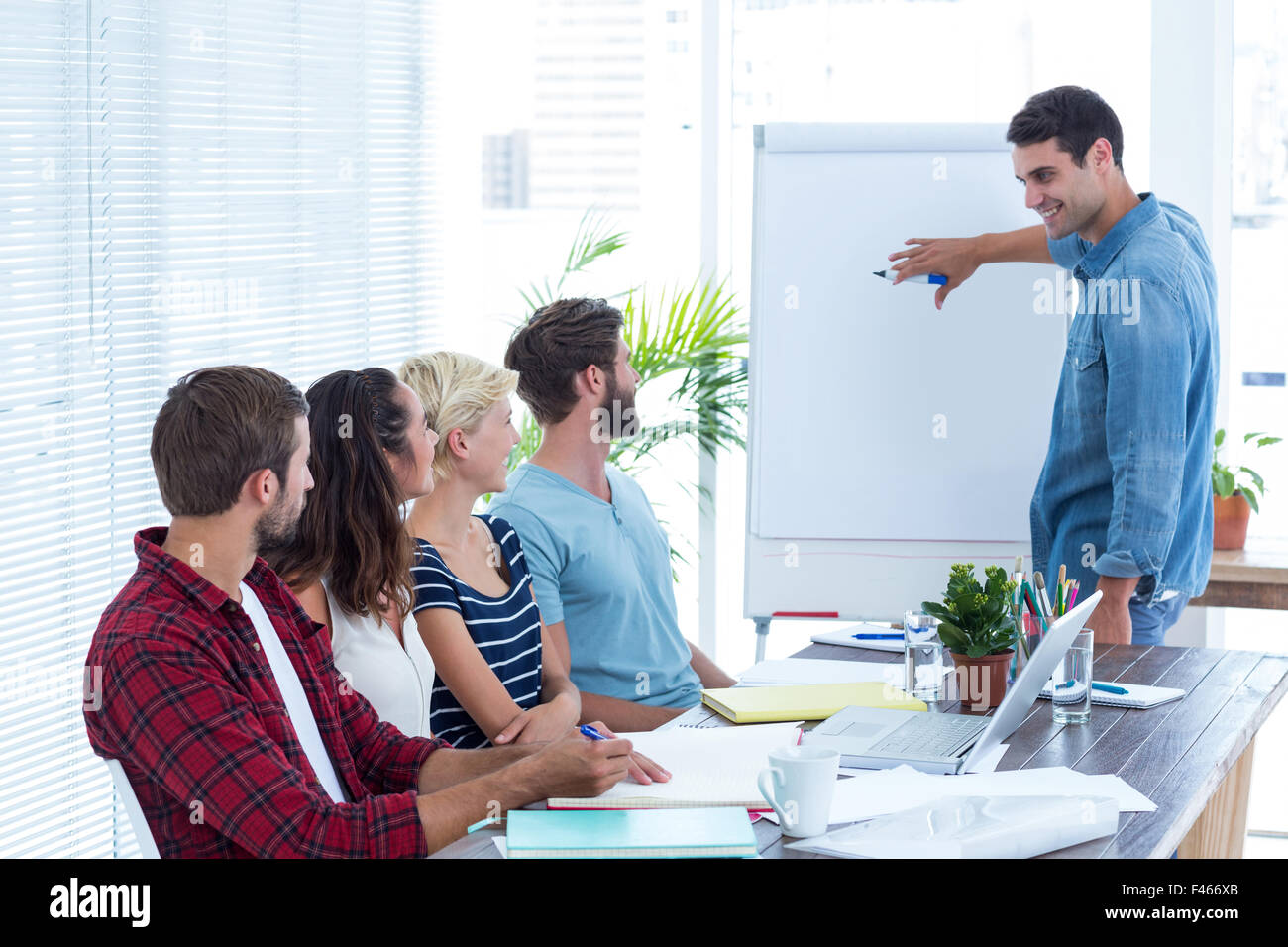 Professional businessman giving presentation using hi-res stock ...