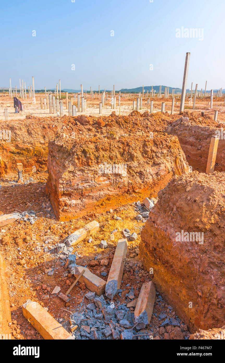 Concrete footing formwork hi-res stock photography and images - Alamy