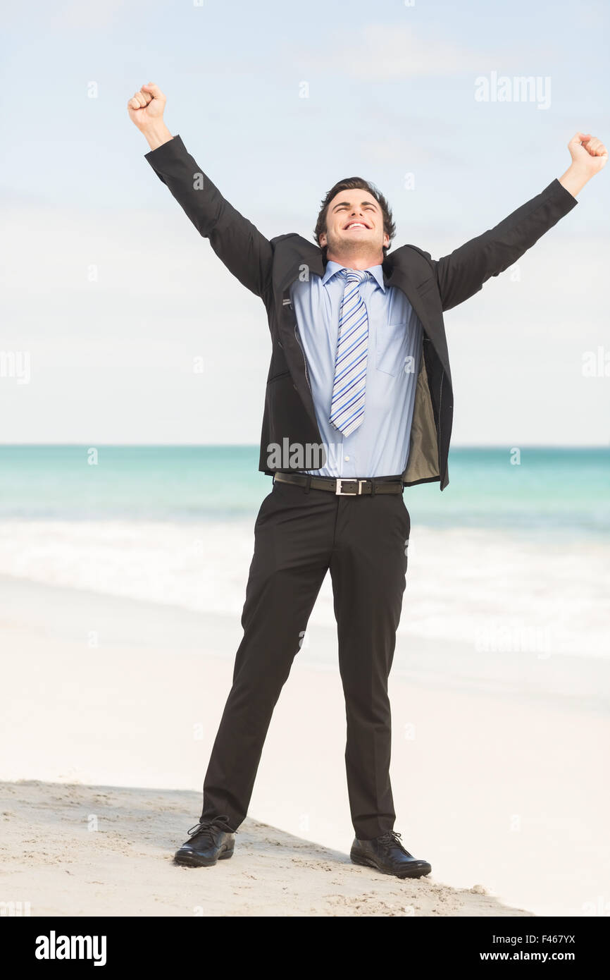 Businessman cheering hi-res stock photography and images - Alamy