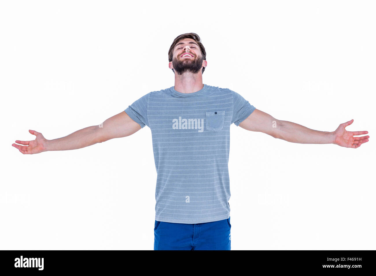 happy handsome man relaxing Stock Photo - Alamy