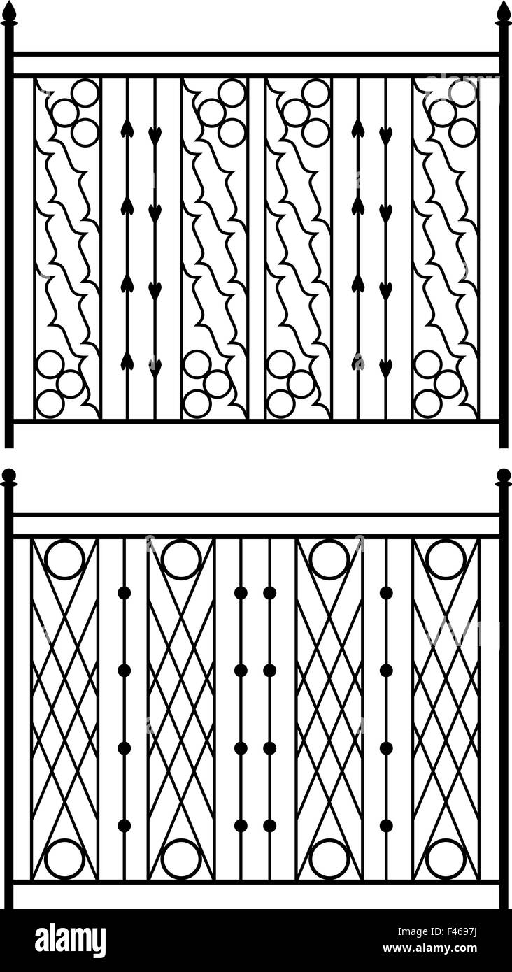 Cast railing Stock Vector Images - Alamy