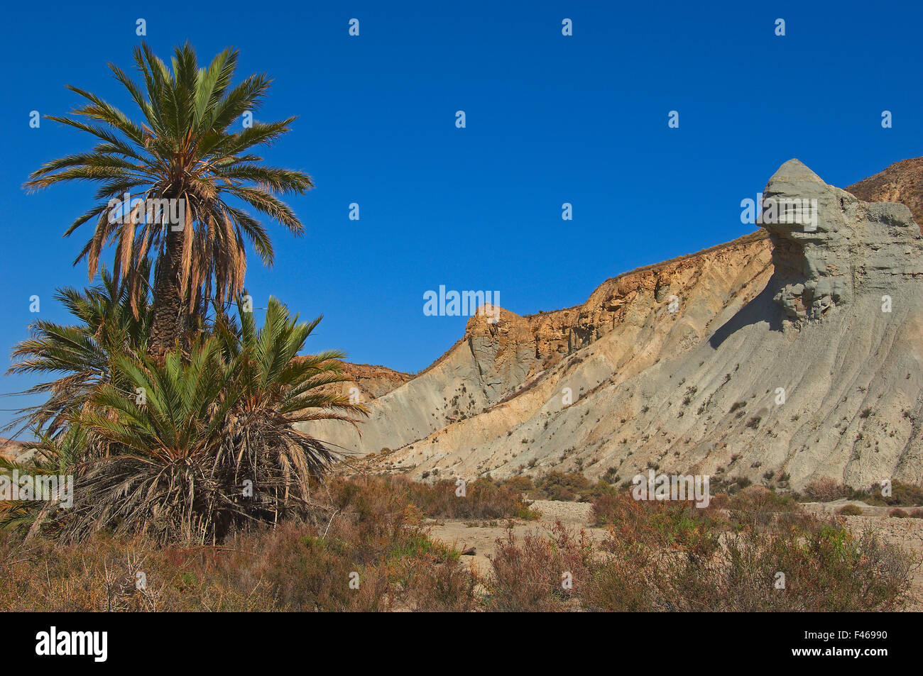 Tabernas Desert Natural Park, Tabernas, Almeria Province, Andalusia ...