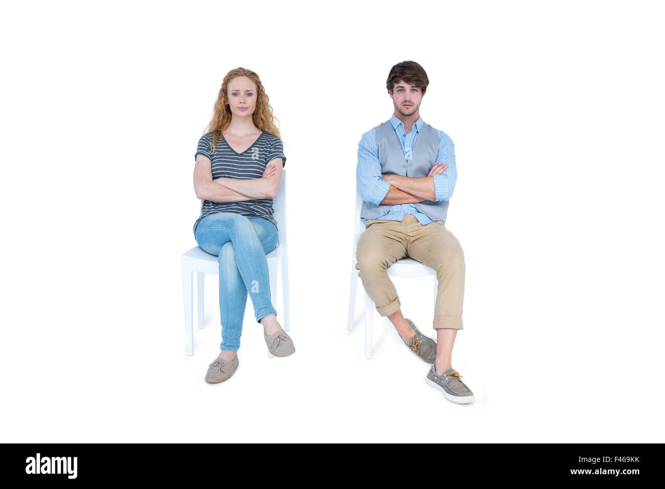 Angry couple not talking after argument Stock Photo - Alamy