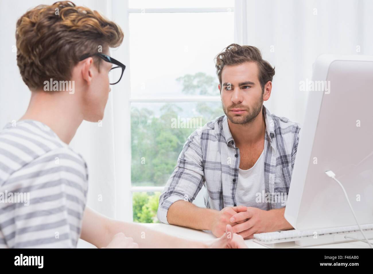 Serious speaking hi-res stock photography and images - Alamy