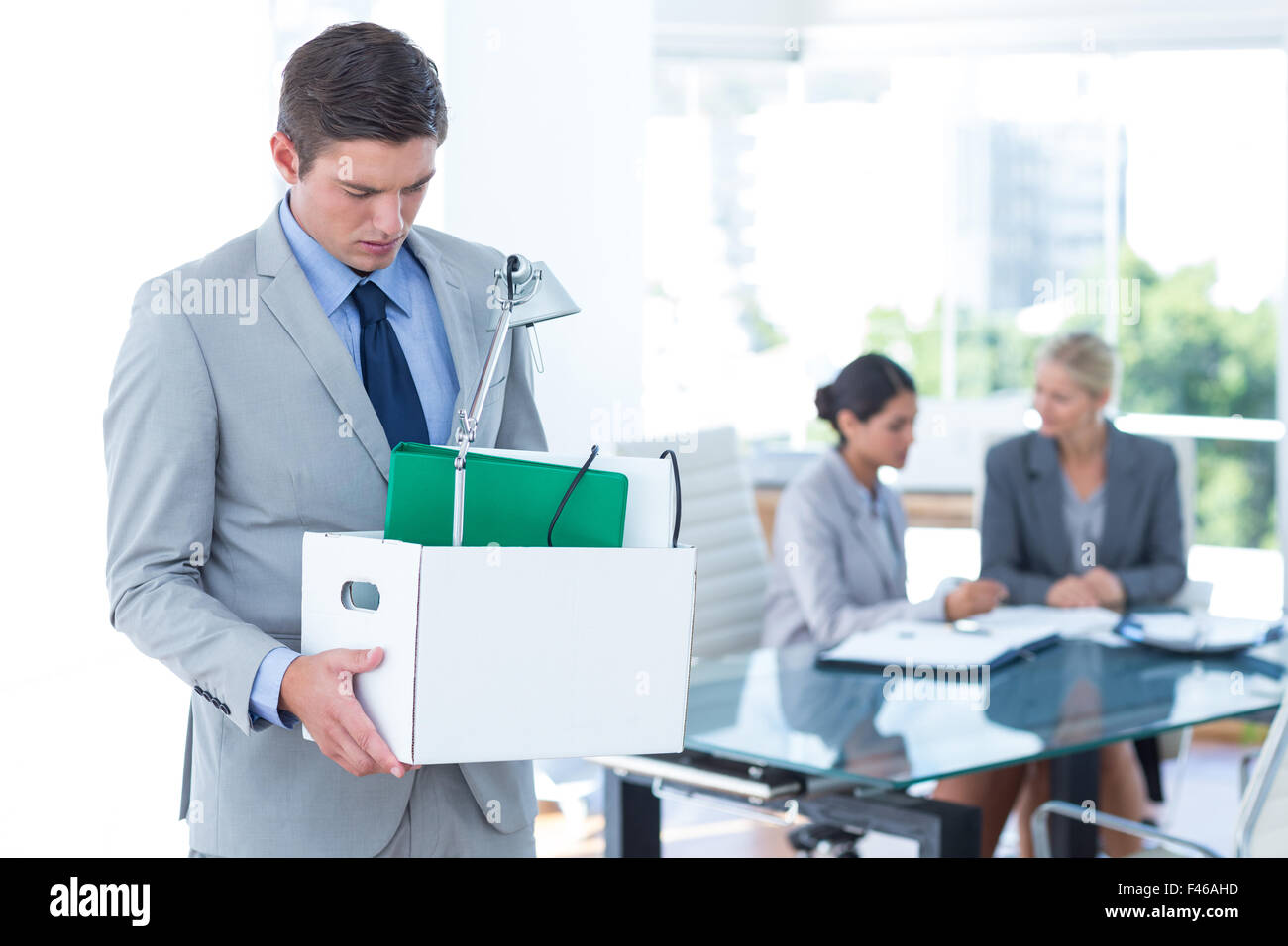 Box desk belongings fired hi-res stock photography and images - Alamy