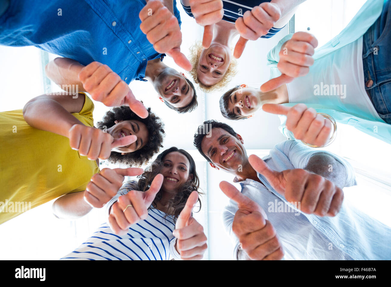 Thumbs up creative young man hi-res stock photography and images - Alamy