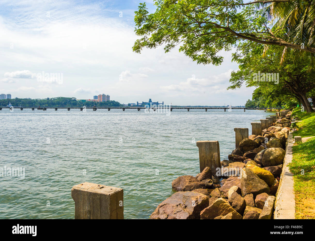 Rock at beach wall Stock Photo - Alamy