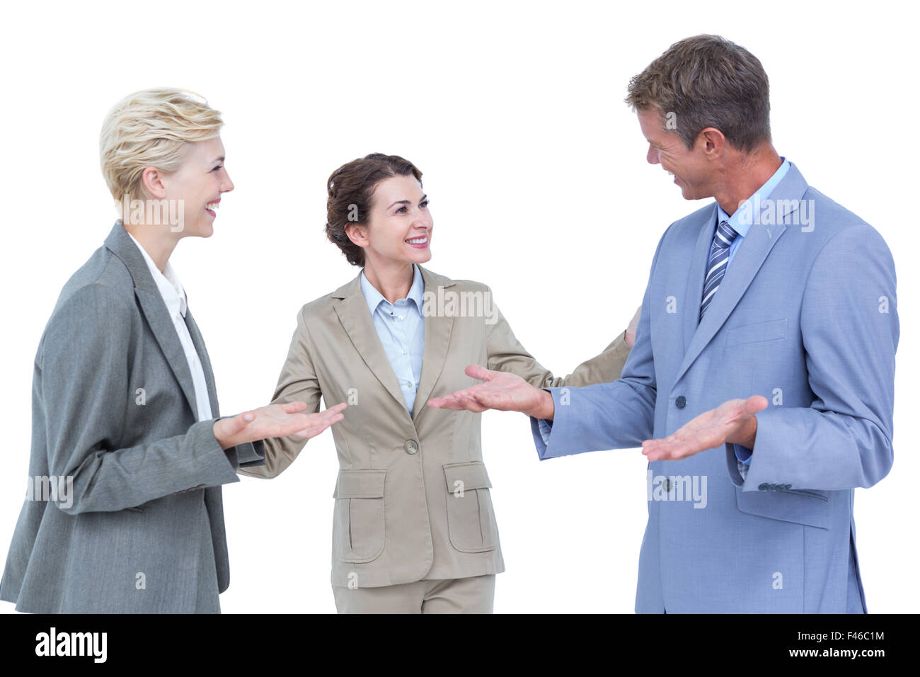 Business people being gentle with themselves Stock Photo - Alamy