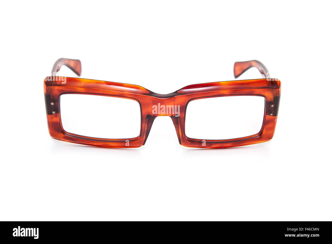 Old fashioned horn-rimmed specs. All on white background Stock Photo ...