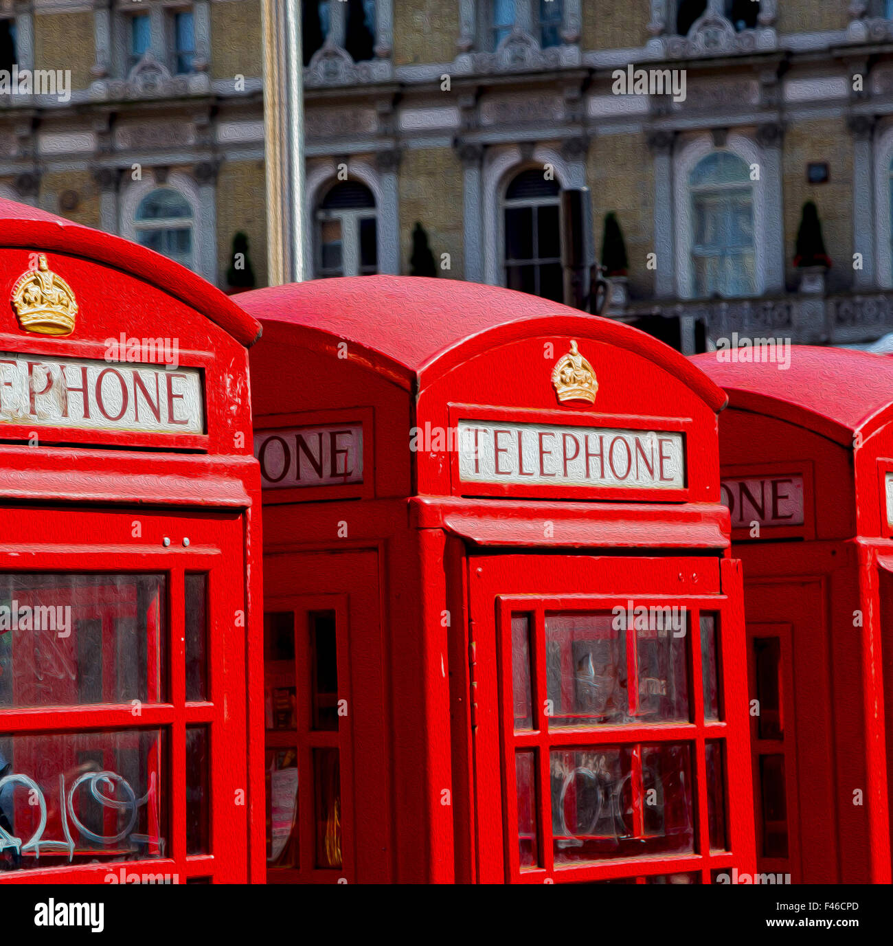 telephone in england london obsolete box classic british icon Stock ...