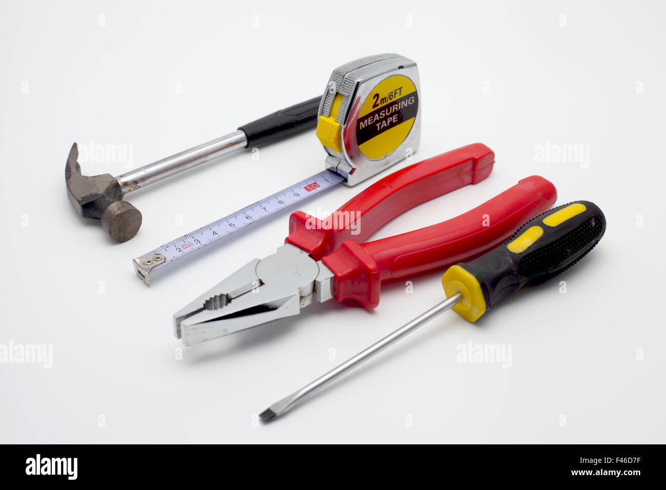 repairing tools on white background Stock Photo - Alamy