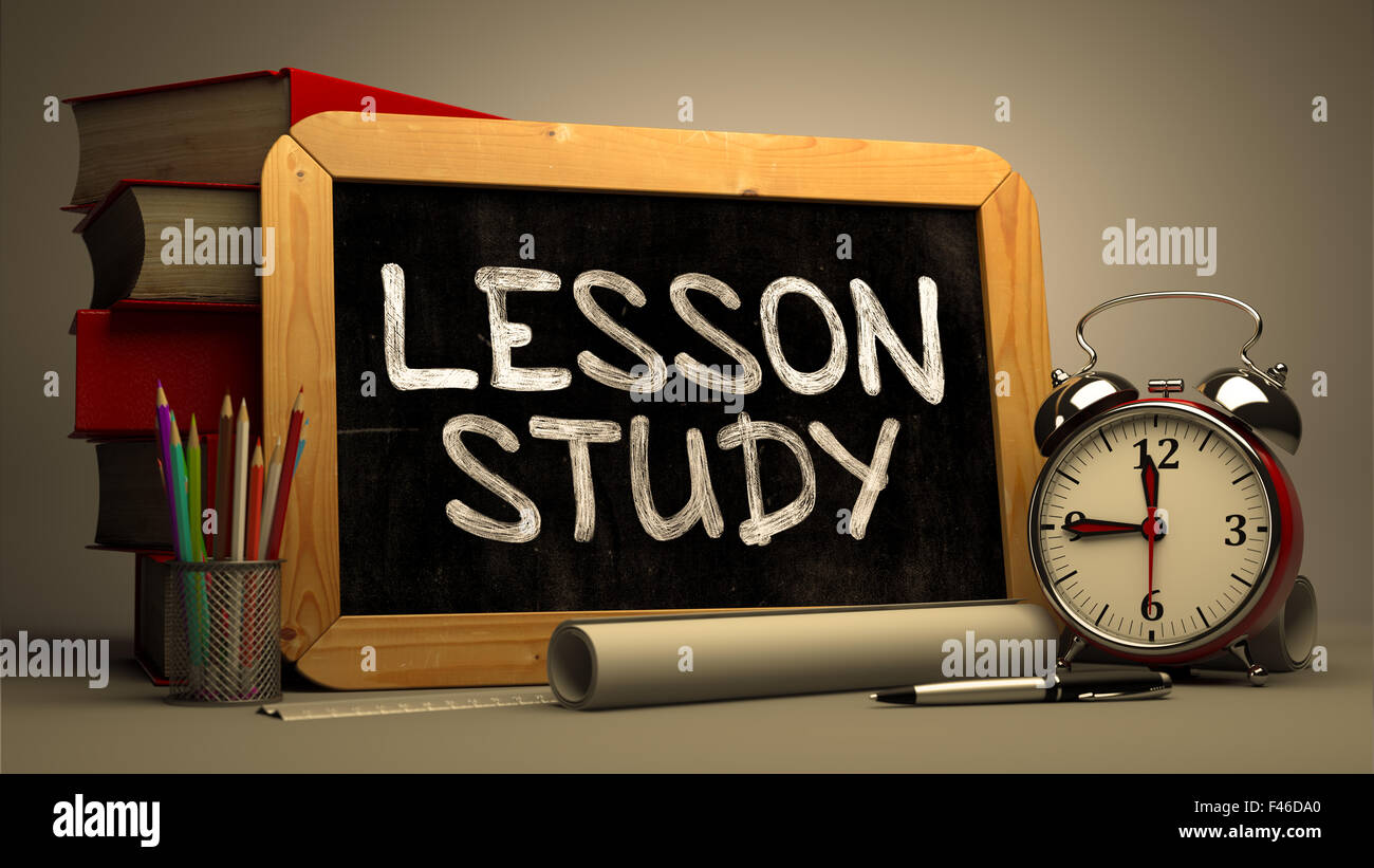 Handwritten Lesson Study on a Chalkboard Stock Photo - Alamy