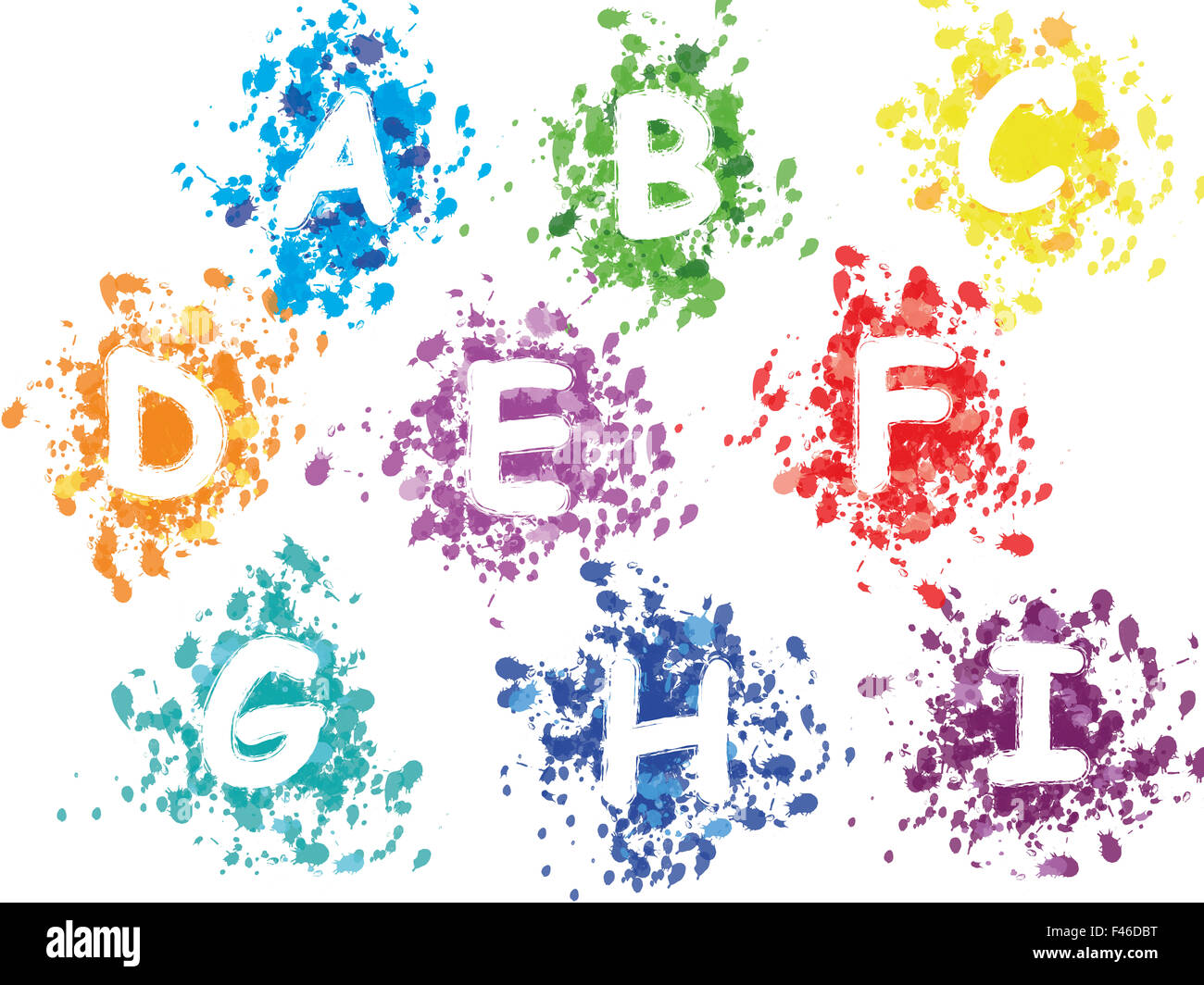 Alphabet letters school hi-res stock photography and images - Alamy