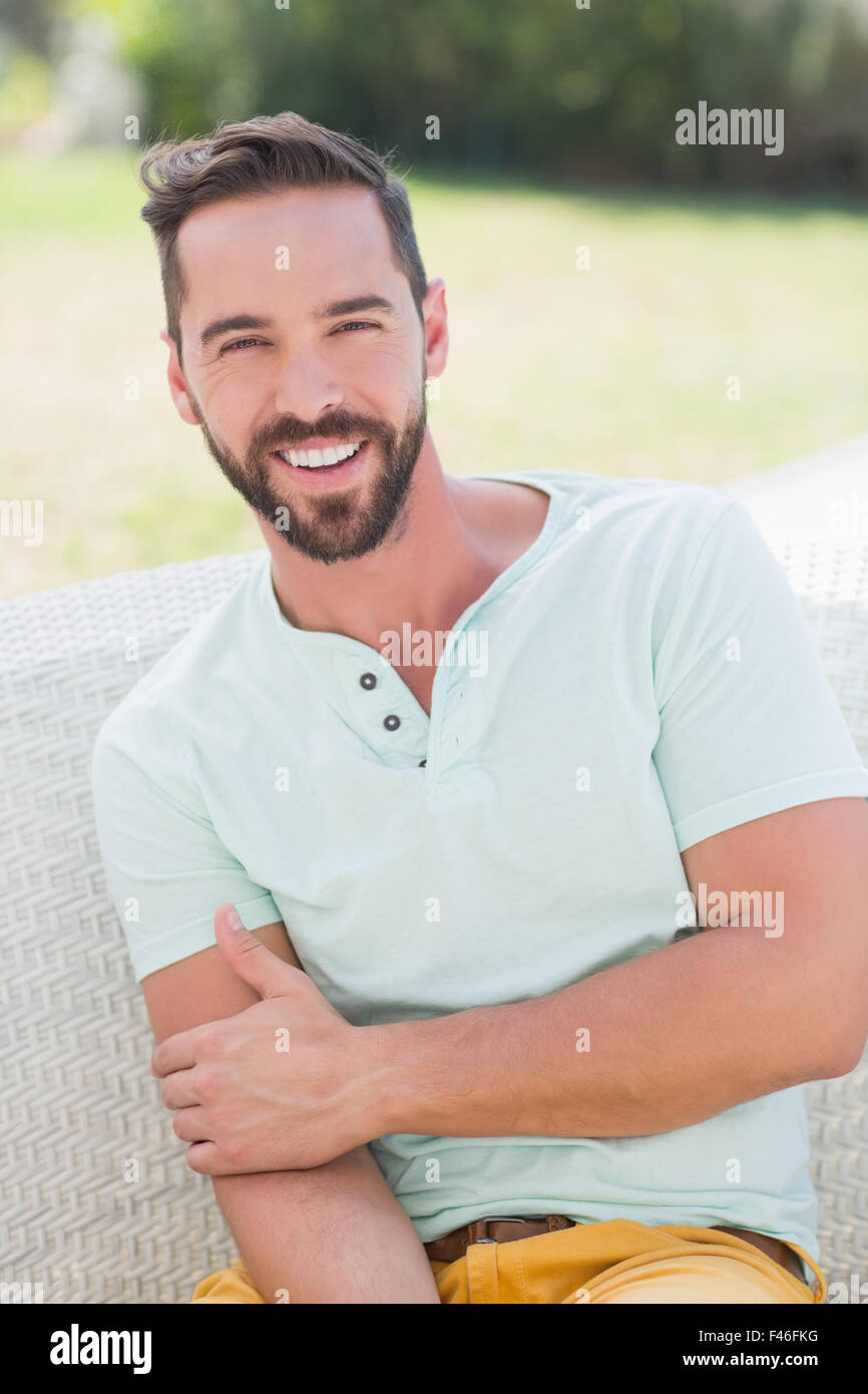 Happy handsome man hi-res stock photography and images - Alamy