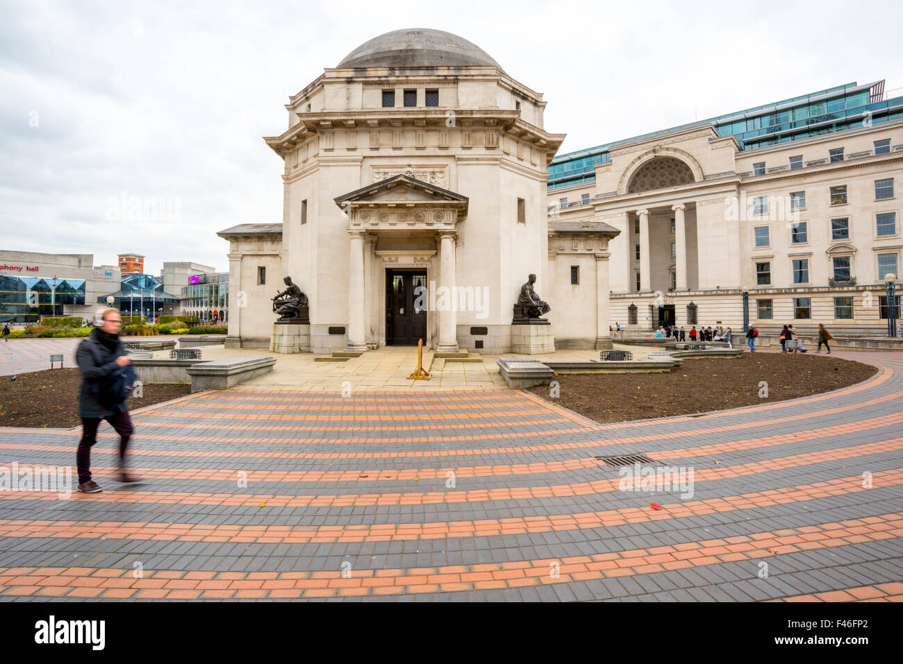 The Hall of Memory in Centenary Square Birmingham City West Midlands UK Stock Photo - Alamy