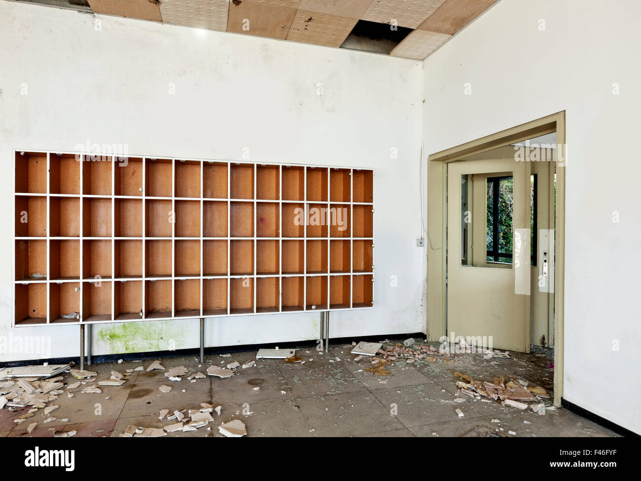 old hotel abandoned , reception Stock Photo - Alamy